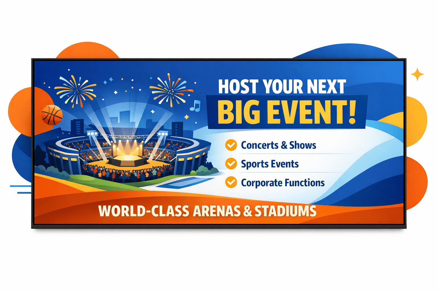 Arena and Stadium Digital Signage Software | Disign
