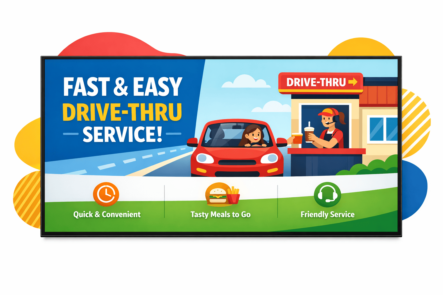Drive Thru Digital Signage for Faster Service and Higher Sales | Disign