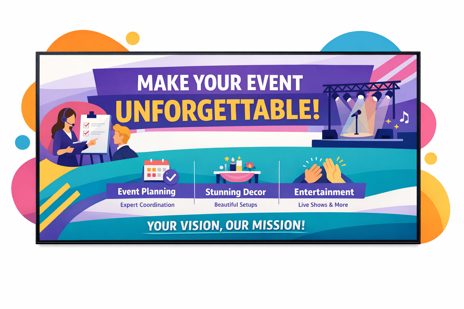 Events Digital Signage for Venues and Organizers | Disign