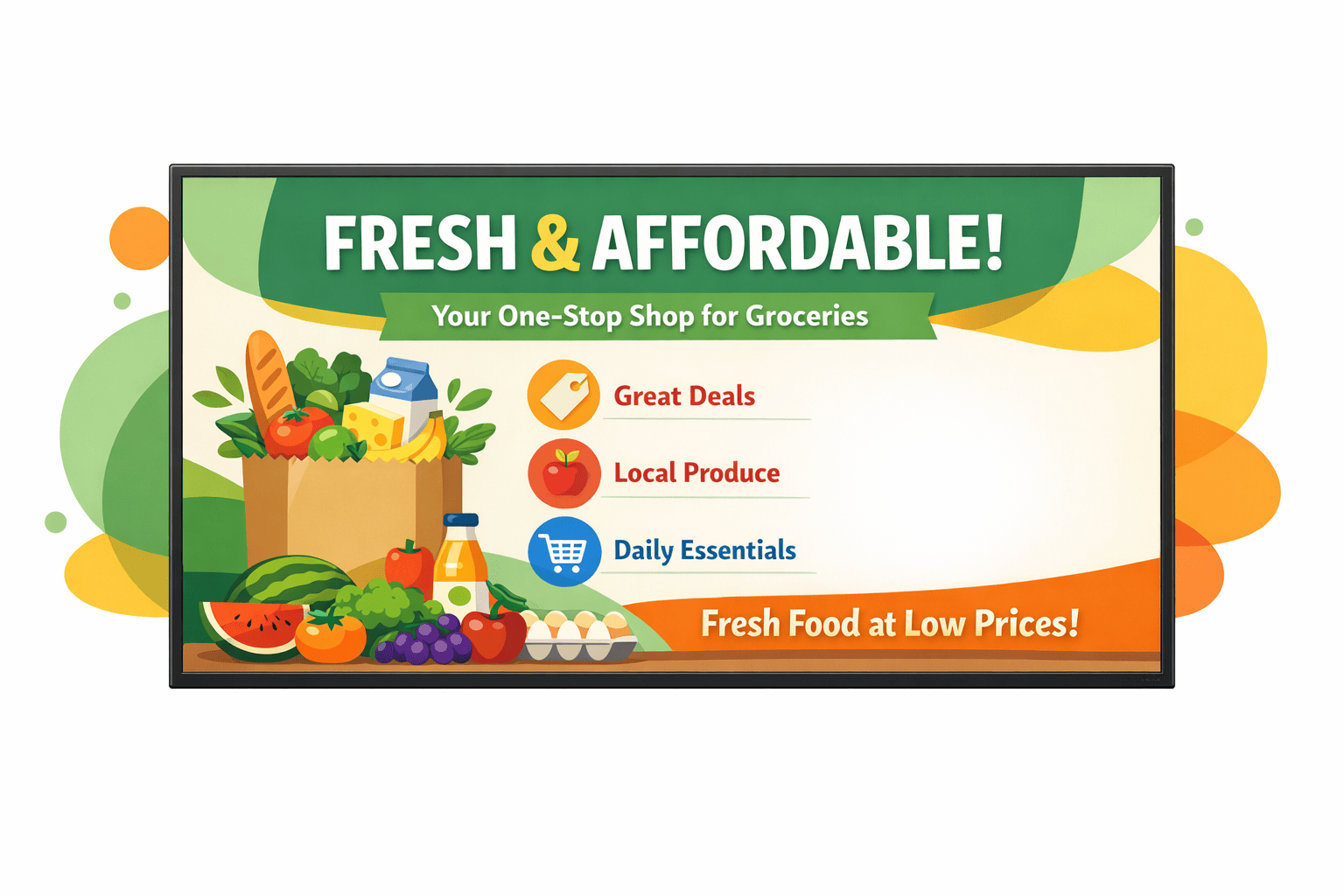 Grocery Store Digital Signage Software | Disign