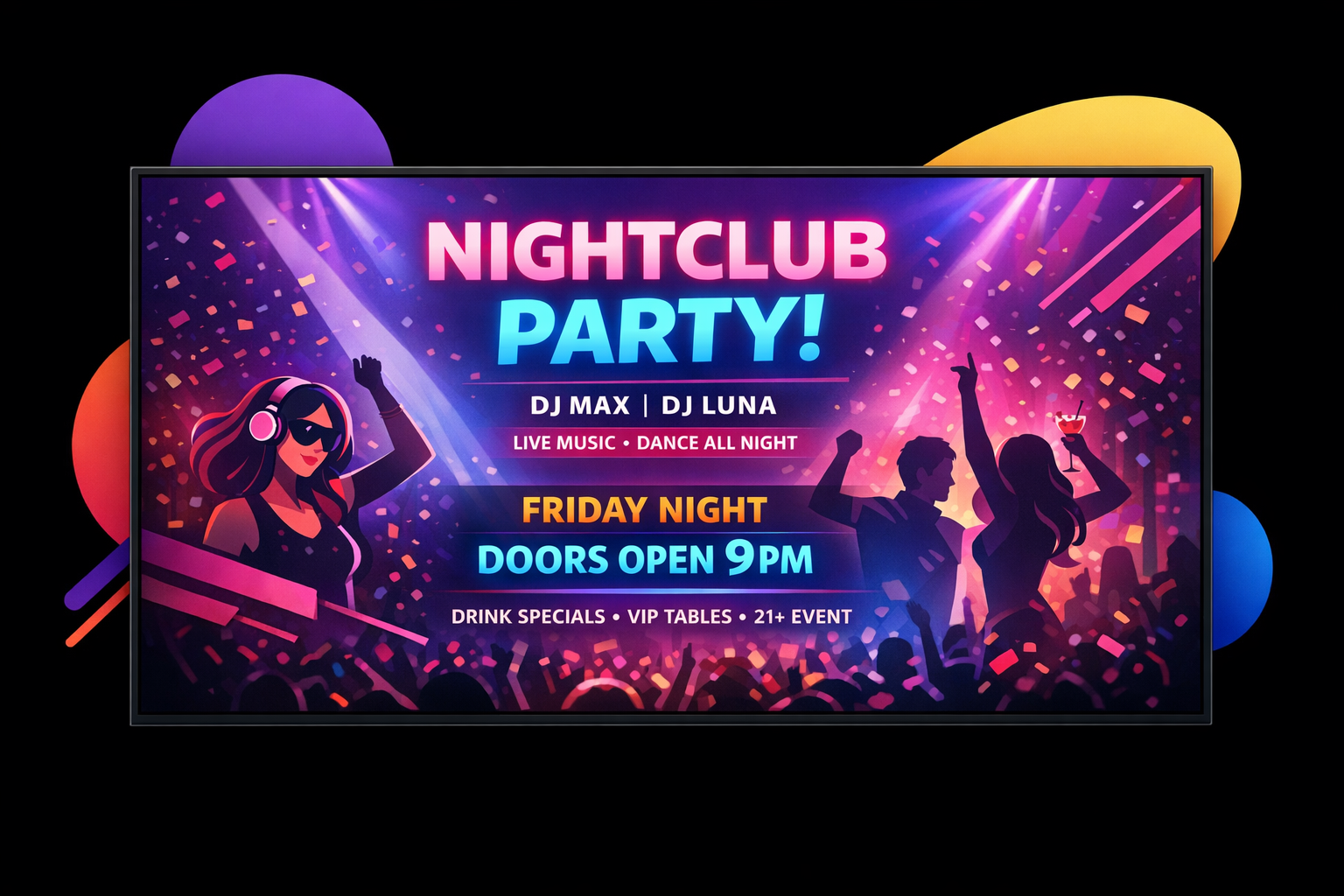Night-Club Digital Signage Software | Disign