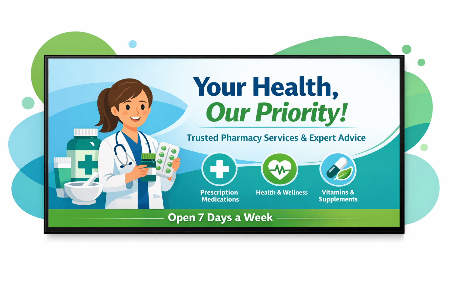 Pharmacy Digital Signage Software by Disign