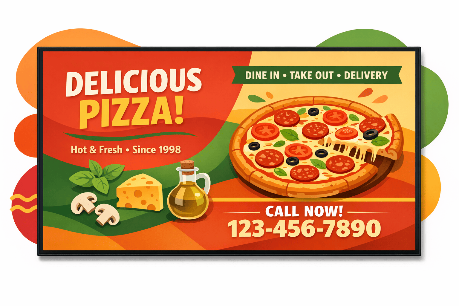 Software de Señalización Digital para Pizzerías | Disign