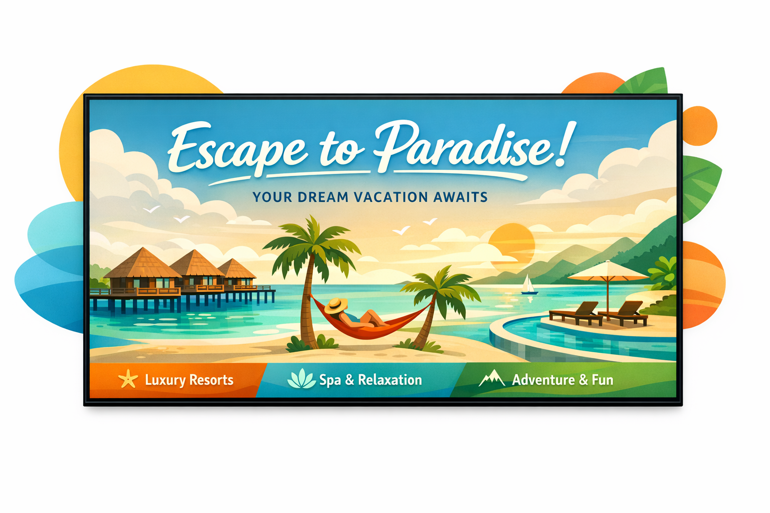 Software di segnaletica digitale del resort per l'esperienza degli ...